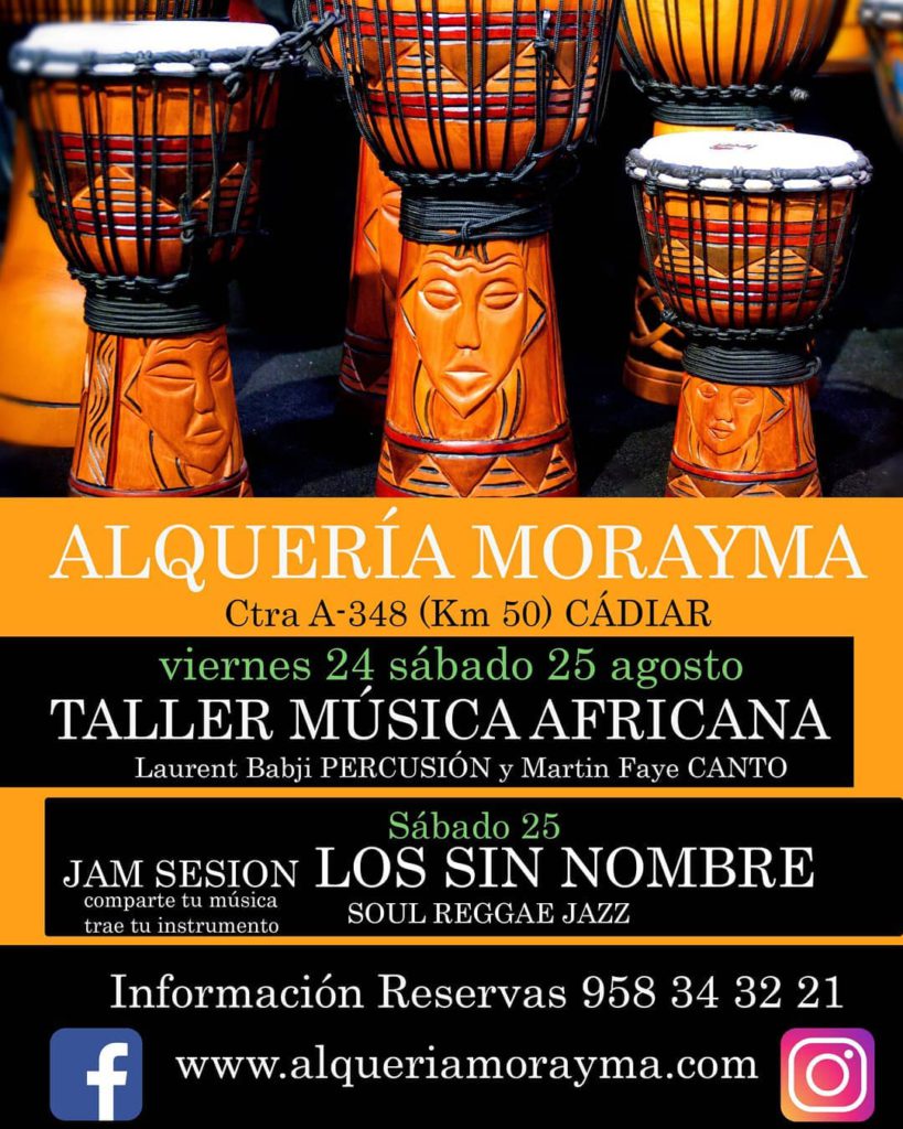 Taller africano agost 18 - Alquería de Morayma